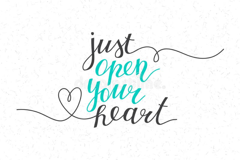 Just Open Your Heart Stock Illustrations – 27 Just Open Your Heart ...