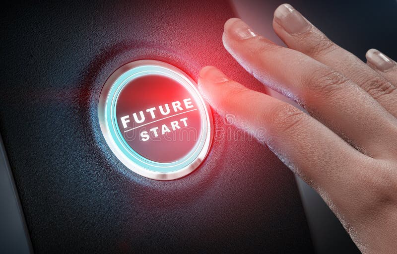 Just push the button stock image. Image of motivation - 91379697