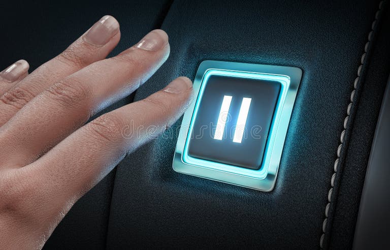 Just Push the Button . Mixed Media Stock Image - Image of power ...