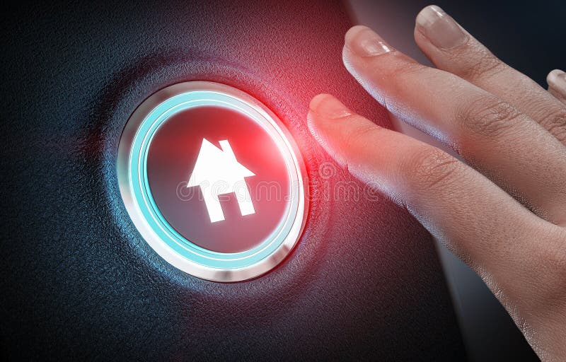 Just Push the Button . Mixed Media Stock Photo - Image of button, light ...