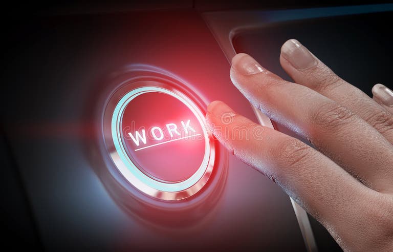 Just Push the Button . Mixed Media Stock Photo - Image of push, future ...