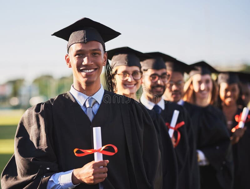 Just Remember Why You Started. Portrait of a Smiling University Student ...