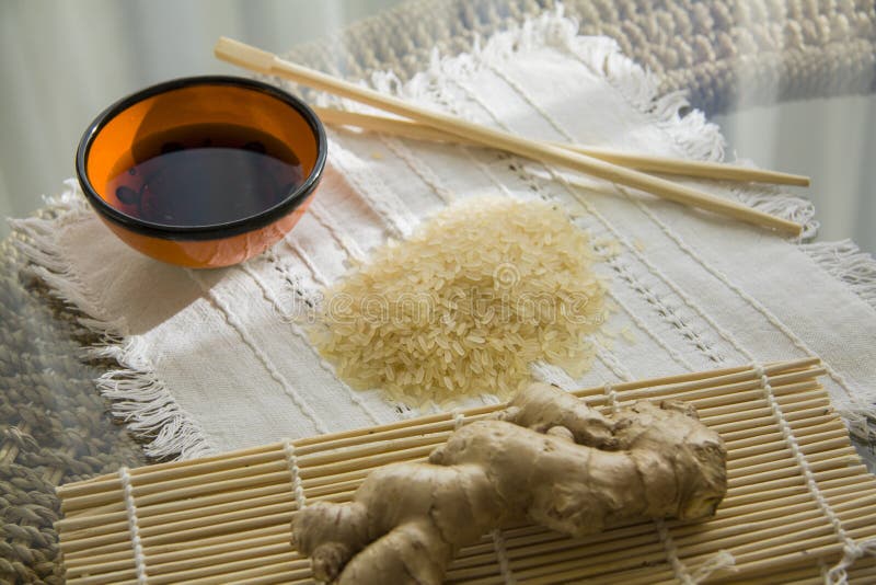 Just rice on table stock image. Image of cookery, chef - 56775701