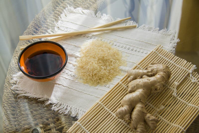 Just rice on table stock image. Image of natural, asian - 60161187