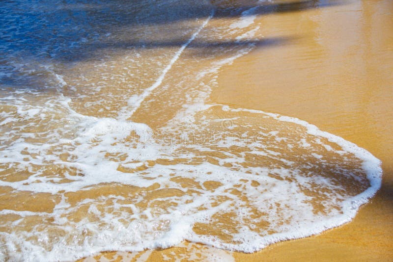 Just sand and water stock photo. Image of nature, seashore - 90962840