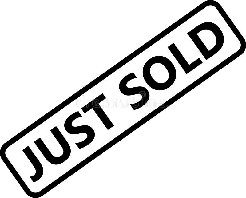 Just Sold Icon. Banner Label Just Sold Sign. Just Sold Logo. Flat Style ...