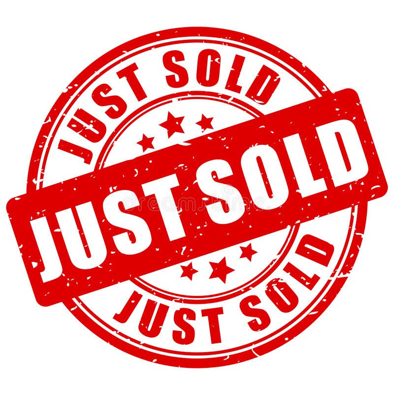 Just Sold Label. Just Sold Isolated Seal. Sticker. Sign Stock Vector ...