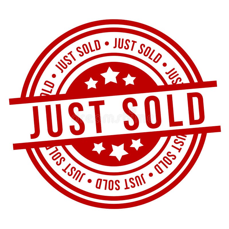 Just Sold Stamp Badge Vector Stock Vector - Illustration of retail ...