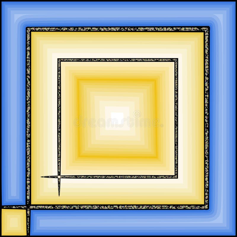 Just Squares within Squares Stock Illustration - Illustration of line ...