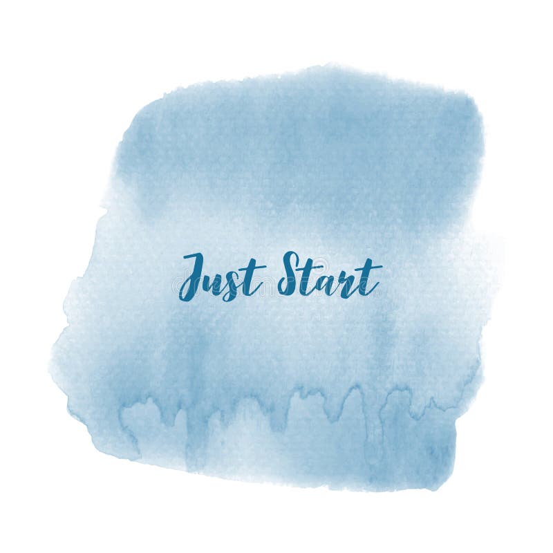 Just Start. Inspirational Quote Stock Vector - Illustration of ...