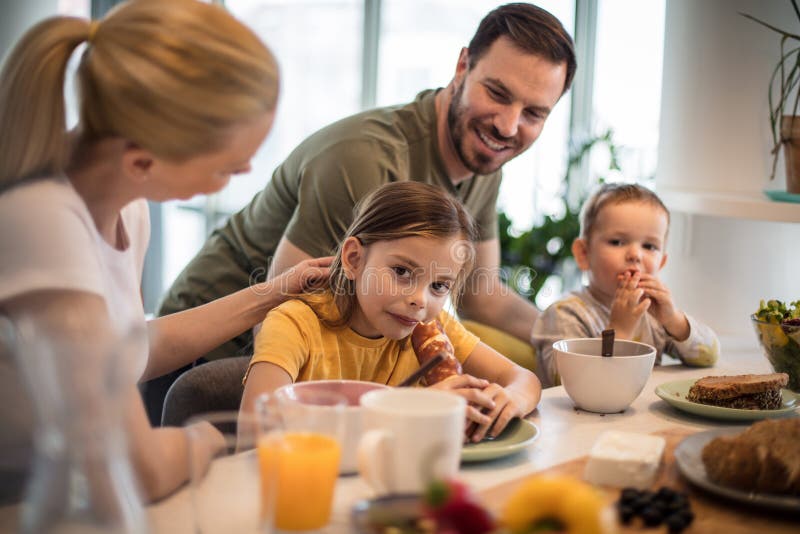 We are a big family stock photo. Image of little, large - 180103456