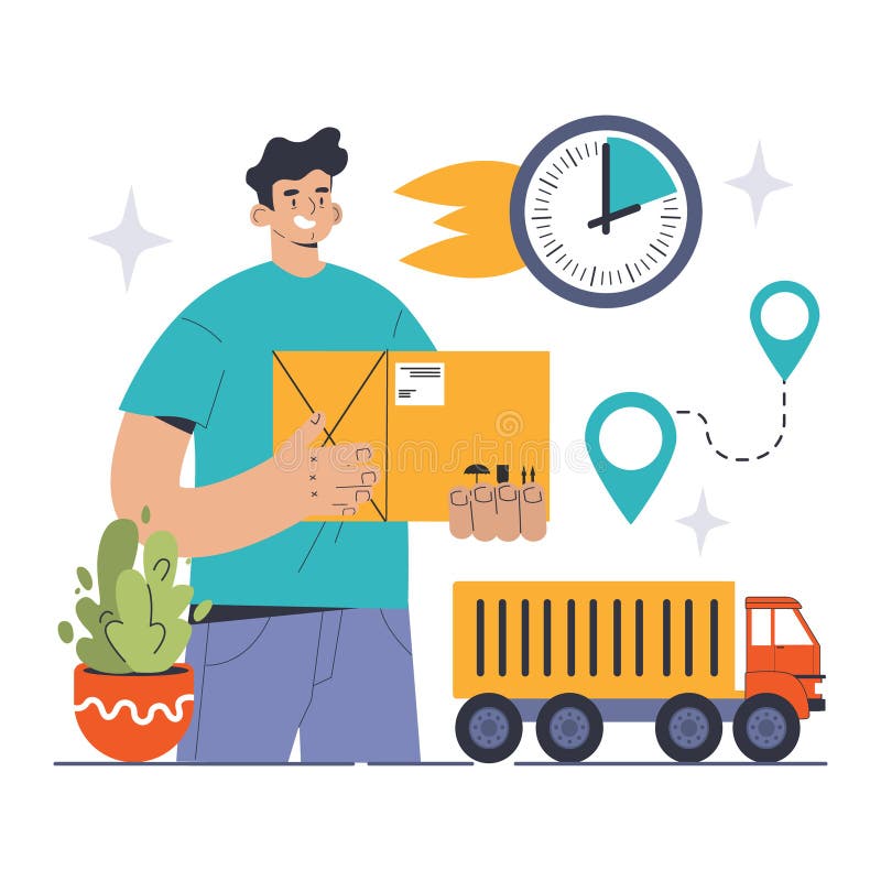 Just Time Arrival Stock Illustrations – 28 Just Time Arrival Stock ...