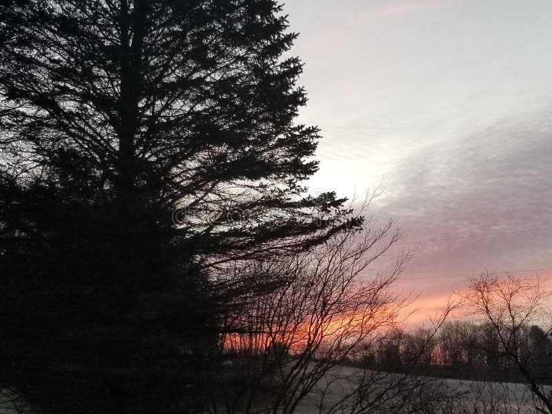 Just a touch of Red stock photo. Image of winter, dusk - 180465782