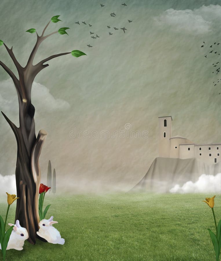 Just a touch of spring stock illustration. Illustration of paper - 28516089