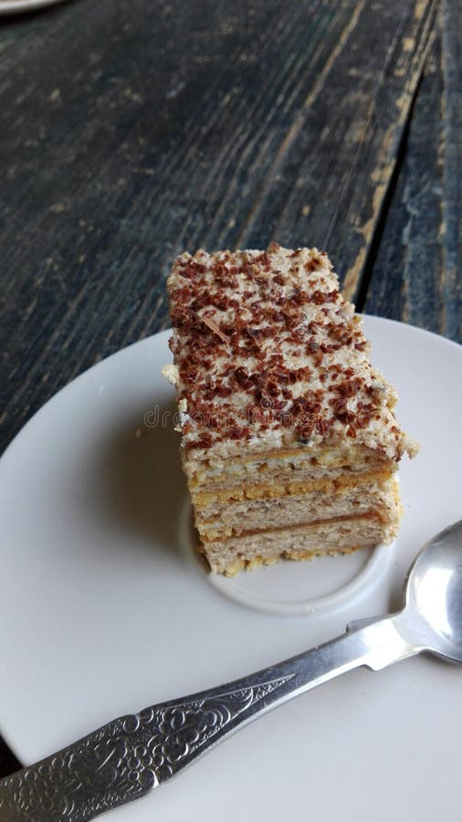 Just a Very Sweet Piece of Cake. Stock Image - Image of mmmmm, cake ...