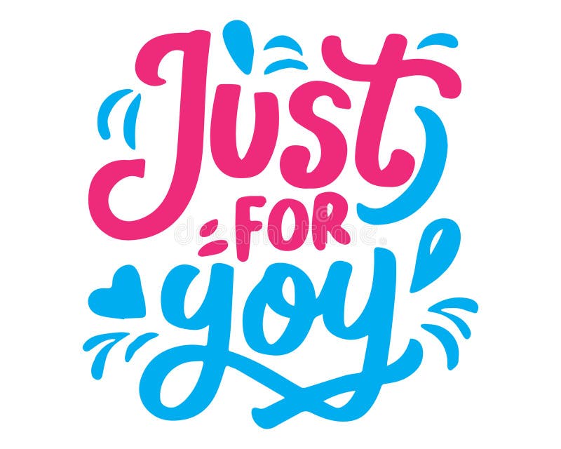 Just for You Lettering Text Typography Vector Stock Illustration Stock ...