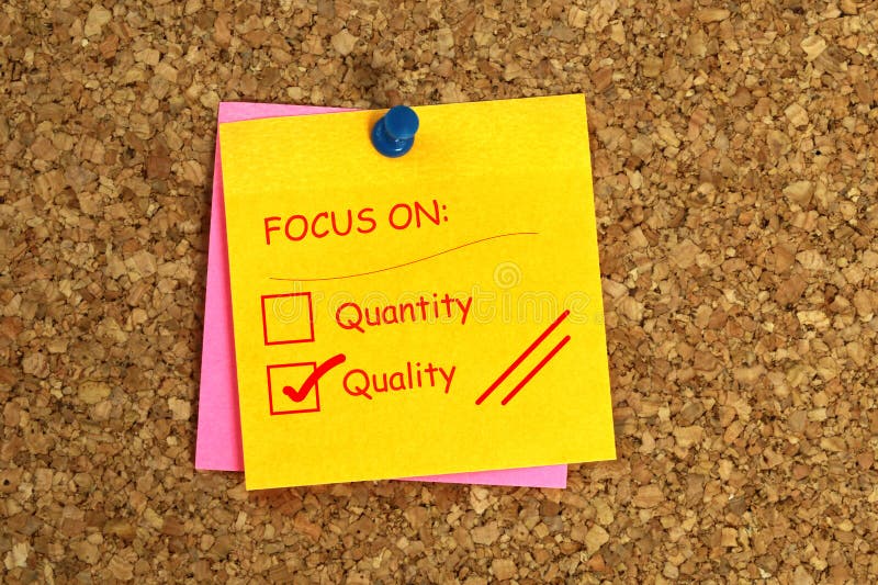 Focus on quality stock image. Image of quality, magnifying - 16085211