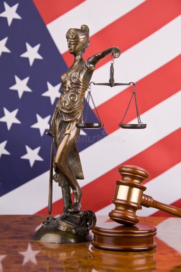 Justice and american flag stock image. Image of hearing - 4633281