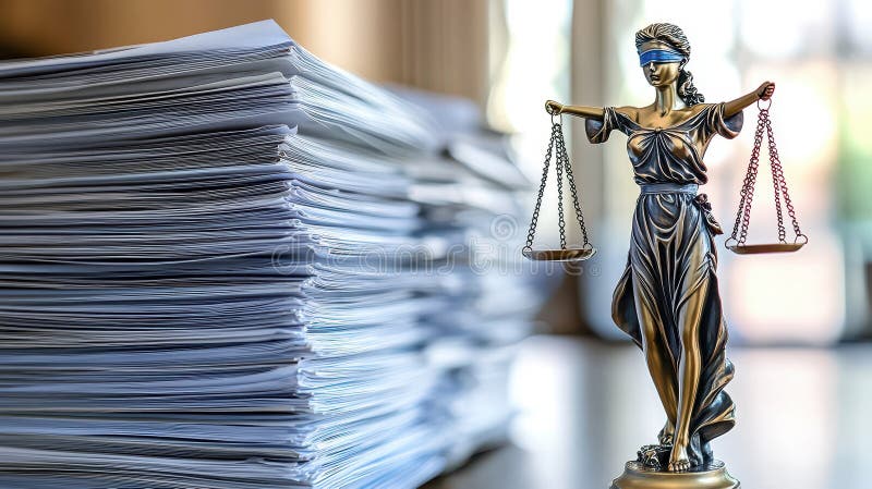 Amidst Paperwork Lady Justice Statue Stock Photos - Free & Royalty-Free ...