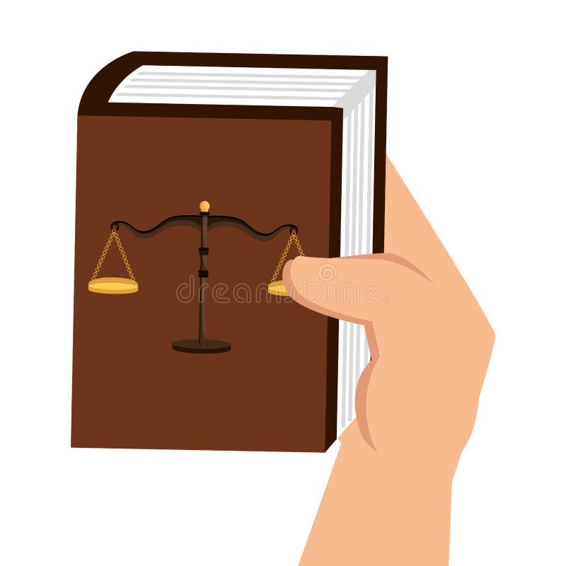 Justice book isolated icon stock illustration. Illustration of symbol ...