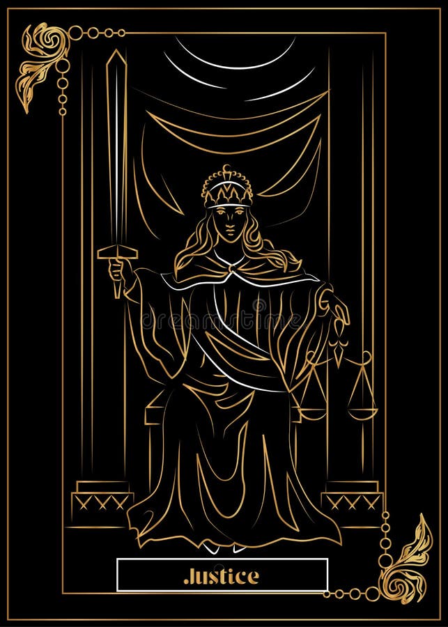 Justice Tarot Stock Illustrations – 87 Justice Tarot Stock ...