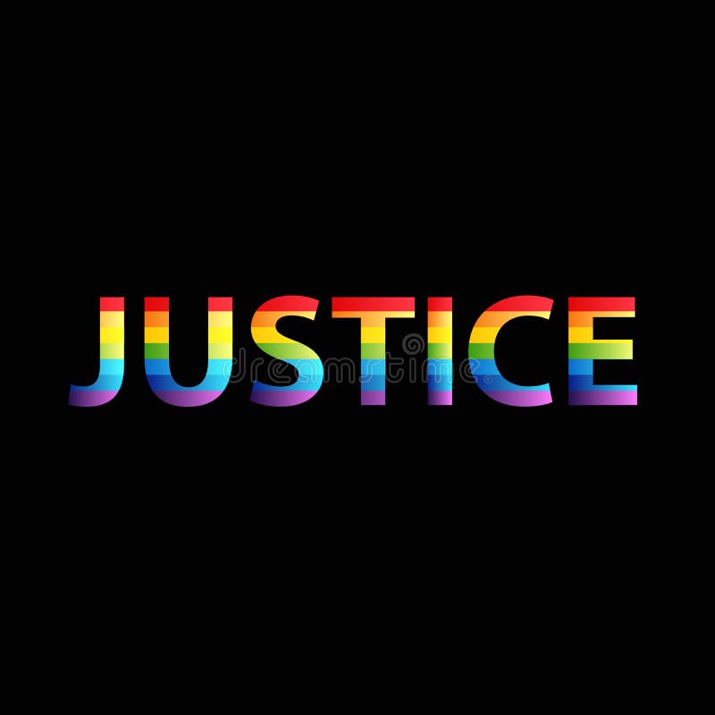 Justice Colorful Text Word Vector Image Stock Vector - Illustration of ...