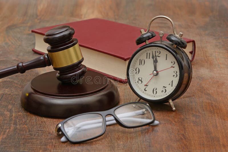 Justice Delay is Denied Late Concept with Gavel Stock Photo - Image of ...