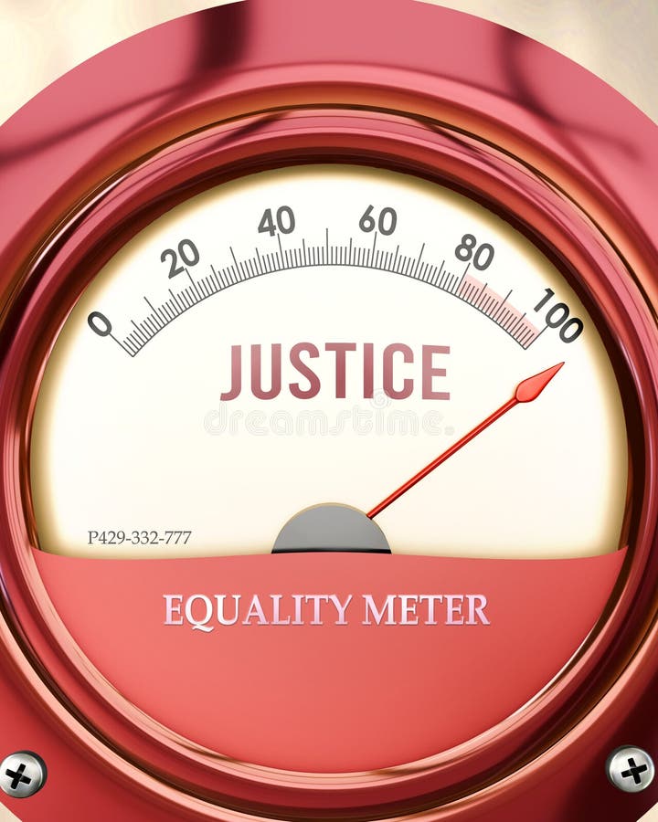 Justice and Equality Meter that is Hitting a Full Scale, Showing a Very ...