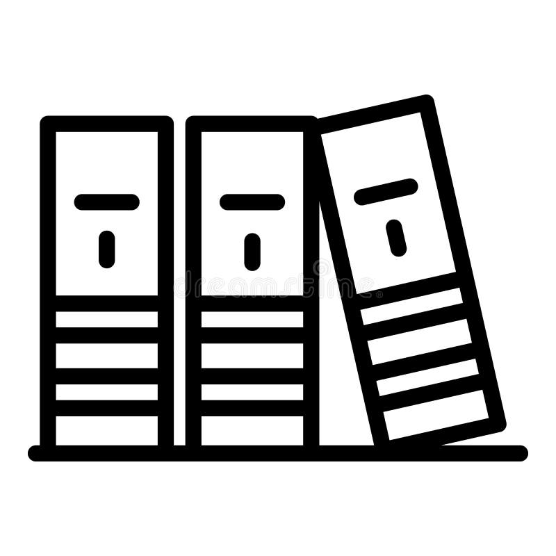 Justice File Folder Icon Color Outline Vector Stock Vector ...