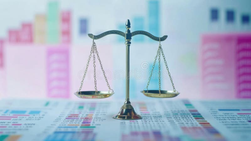 Justice and Financial Accountability. AI Generated Stock Illustration ...