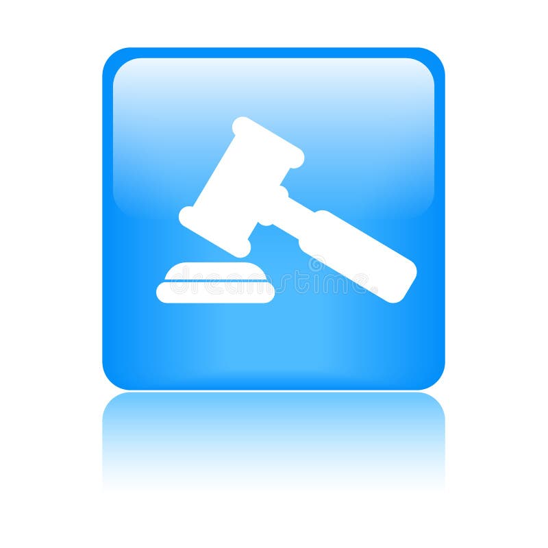 Justice Gavel / Hammer Icon Stock Illustration - Illustration of ...