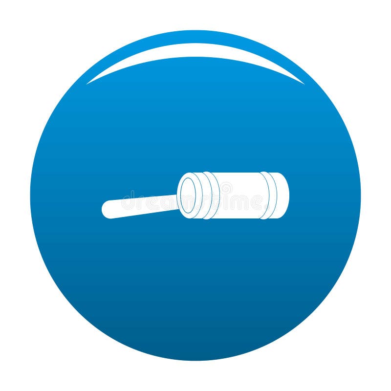Justice gavel icon blue stock illustration. Illustration of symbol ...