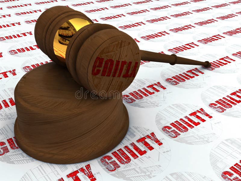 Guilty stock vector. Illustration of lies, juridical - 24057927