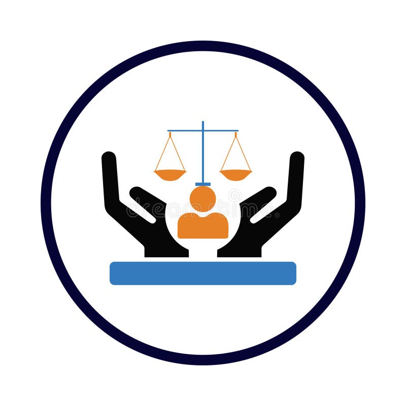 Justice, Hand , Law, Scale, Law on Hand Icon Stock Vector ...
