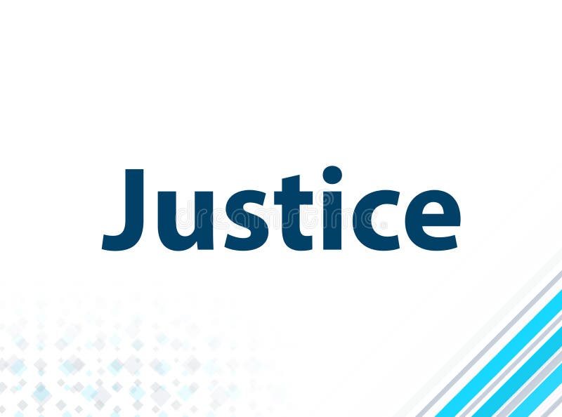 Justice Modern Flat Design Blue Abstract Background Stock Illustration ...
