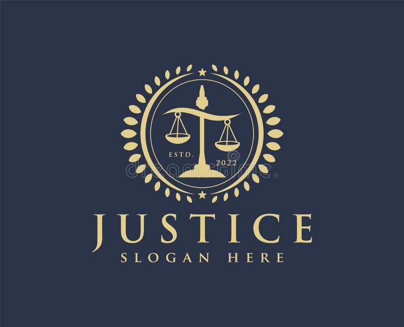 Justice Logo, Law Logo Design Vector, Law Firm Stock Illustration ...