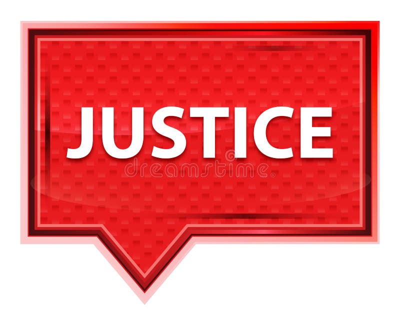Justice Misty Rose Pink Banner Button Stock Illustration - Illustration ...