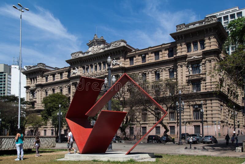 Justice Palace Building Sao Paulo Brazil Editorial Photography - Image ...