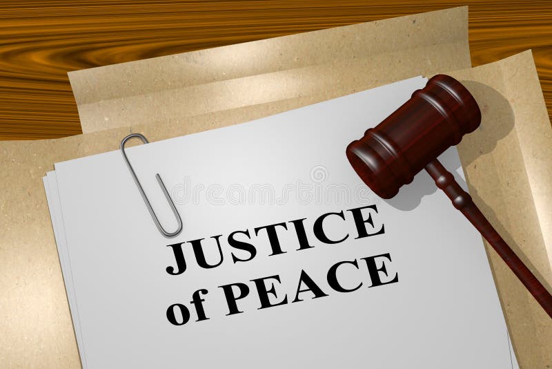 Justice of Peace concept stock illustration. Illustration of justice ...