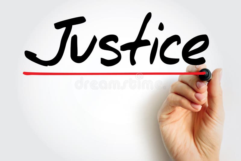 Justice - the Principle or Ideal of Just Dealing or Right Action, Text ...