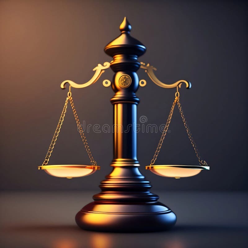 Justice Scale Balance. Justice Concept. Generative AI. AI Stock ...