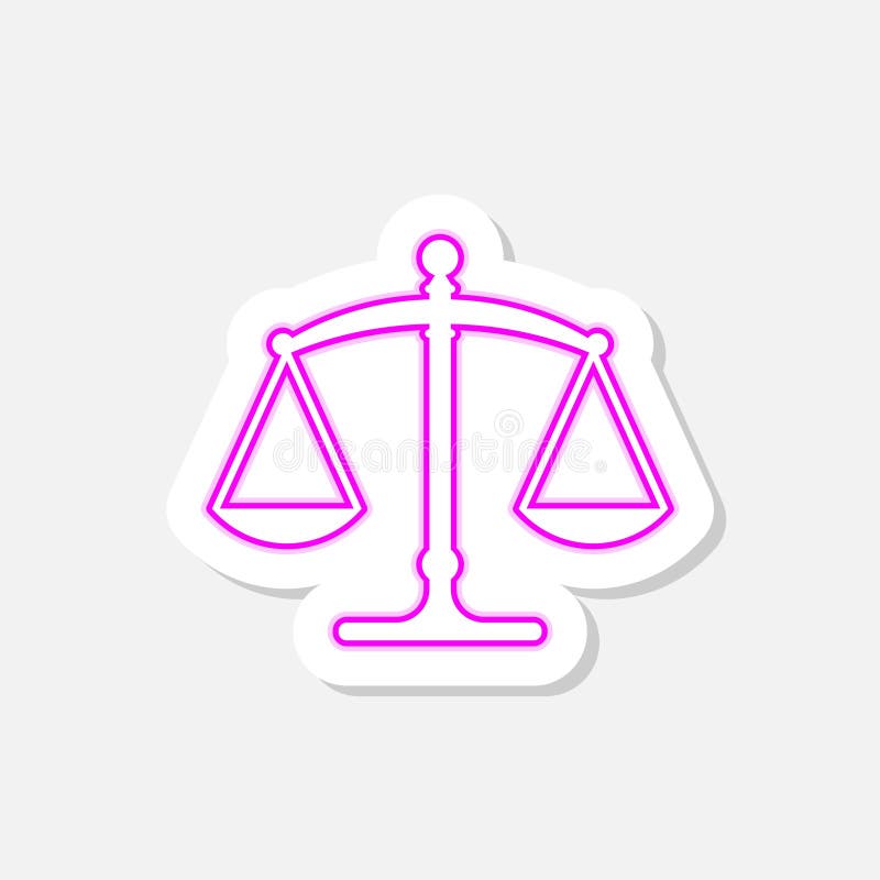 Justice Scale Icon stock vector. Illustration of liberty - 99422518
