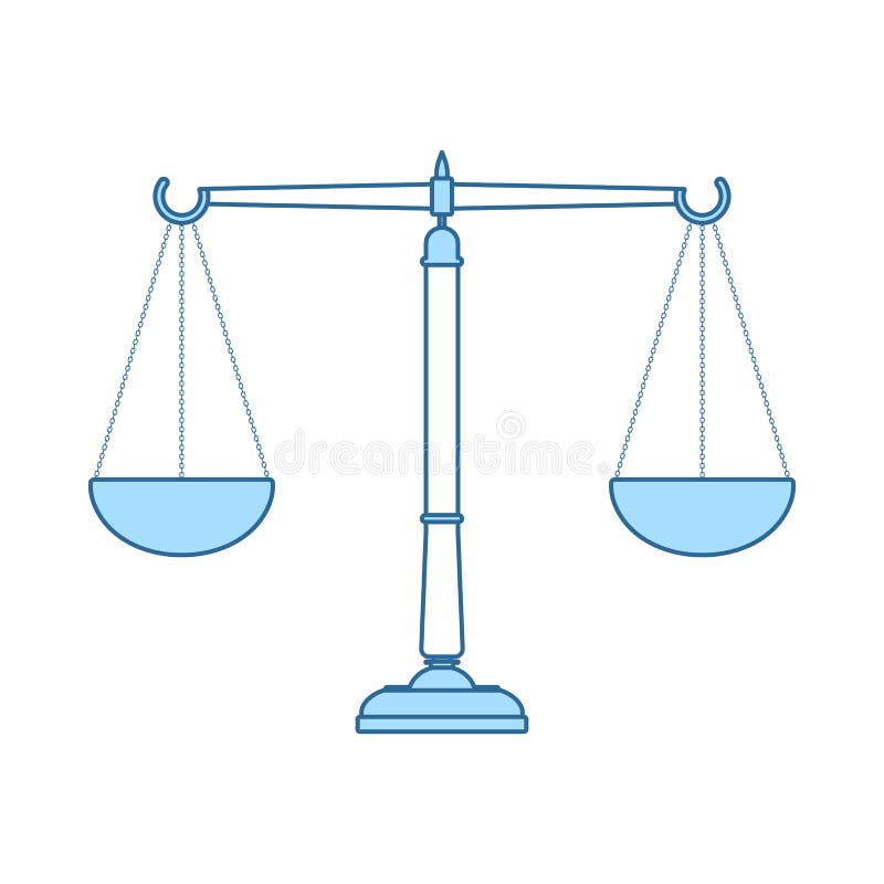Justice Scale Icon stock vector. Illustration of court - 161056521