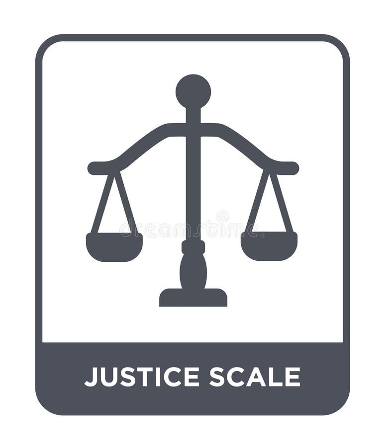 Justice Scale Icon in Trendy Design Style. Justice Scale Icon Isolated ...
