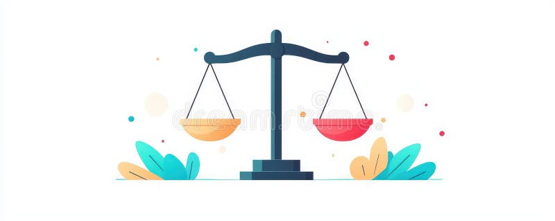 Justice Scales with Blindfolded Figures, Impartiality and Fairness ...