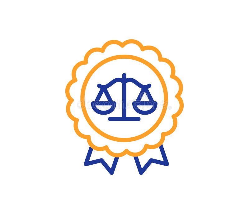 Justice Scales Line Icon. Judgement Award Sign. Vector Stock Vector ... Justice Scales Line Icon. Judgement Award Sign. Vector Stock Vector ...