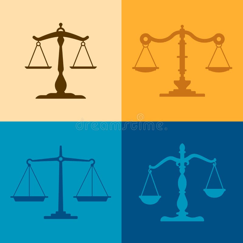 Unbalanced Justice Scale stock vector. Illustration of golden - 36421905
