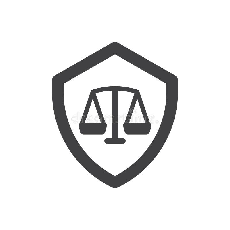 Justice security icon stock illustration. Illustration of security ...