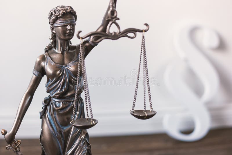 Statue of Justice - Lady Justice or Justitia Stock Image - Image of ...