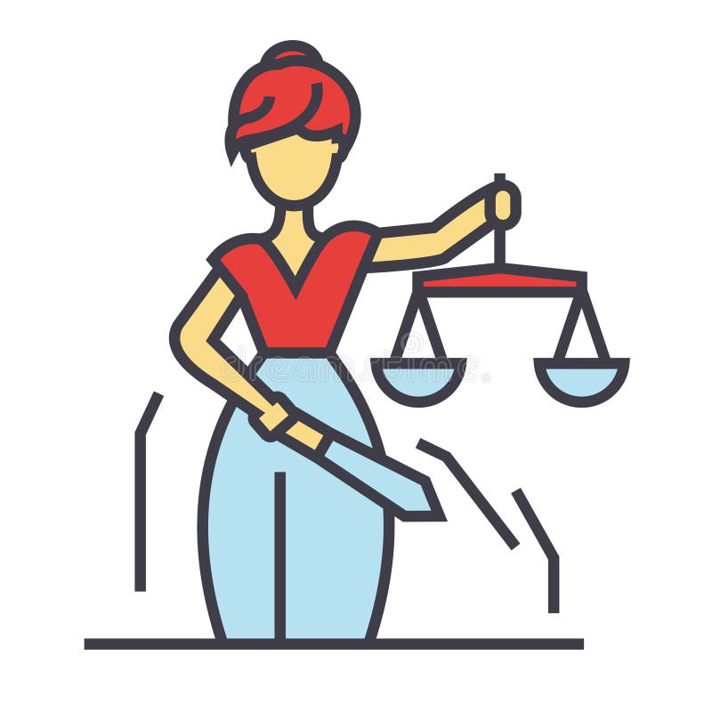 Oath Line Icon Concept Oath Vector Linear Illustration Symbol Sign